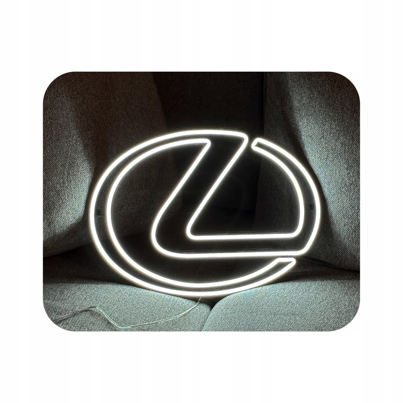 NEON LED LEXUS LOGO DEKORACJA ŚCIENNA DO GARAŻU BIURA DO POKOJU 45 CM ...