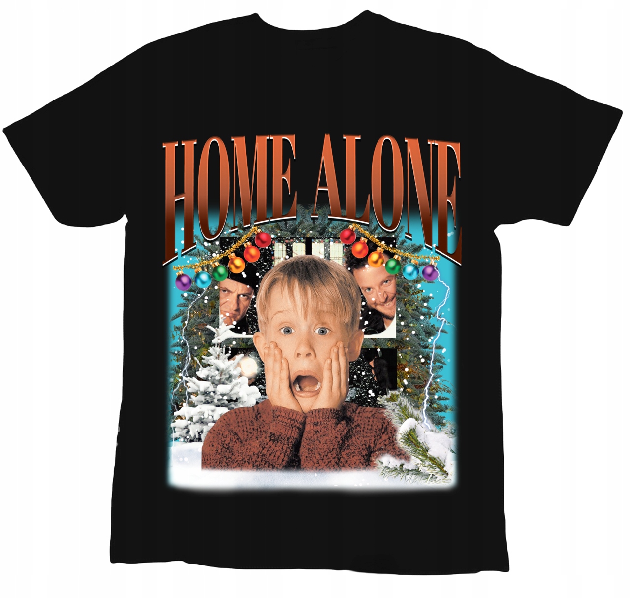 Gyerek Póló Home Alone Kevin Egyedül Otthon Fekete 12/14 éves, • Ár ...