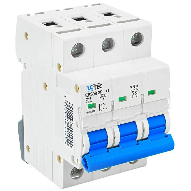 BEZPIECZNIK WYŁĄCZNIK NADPRĄDOWY LC TEC C16 16A 3-FAZOWY 3P ...