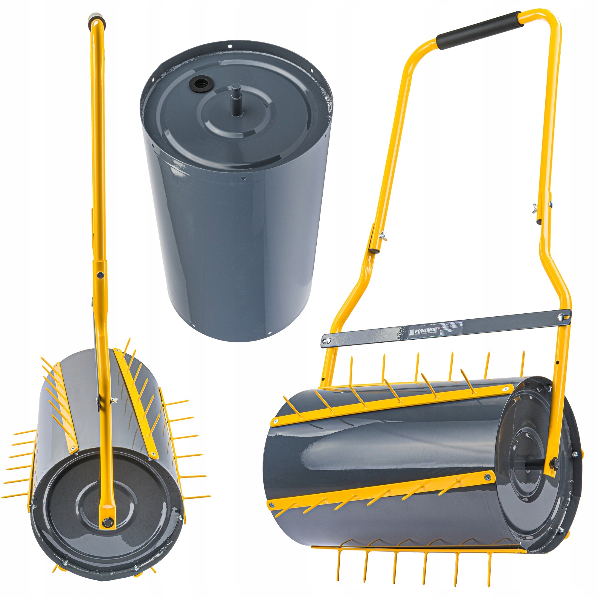 Walec OGRODOWY Do Trawy Aerator Trawnika Ubijak Gleby Ziemi 35L 50CM ...