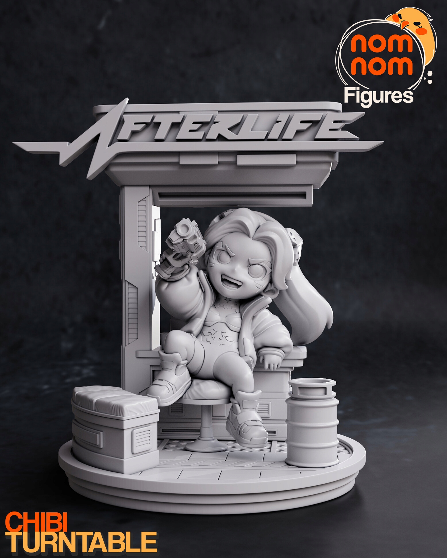 Figurka Chibi Rebecca Cyberpunk Edgerunners NomNom Figures 3D tisk 12K ...