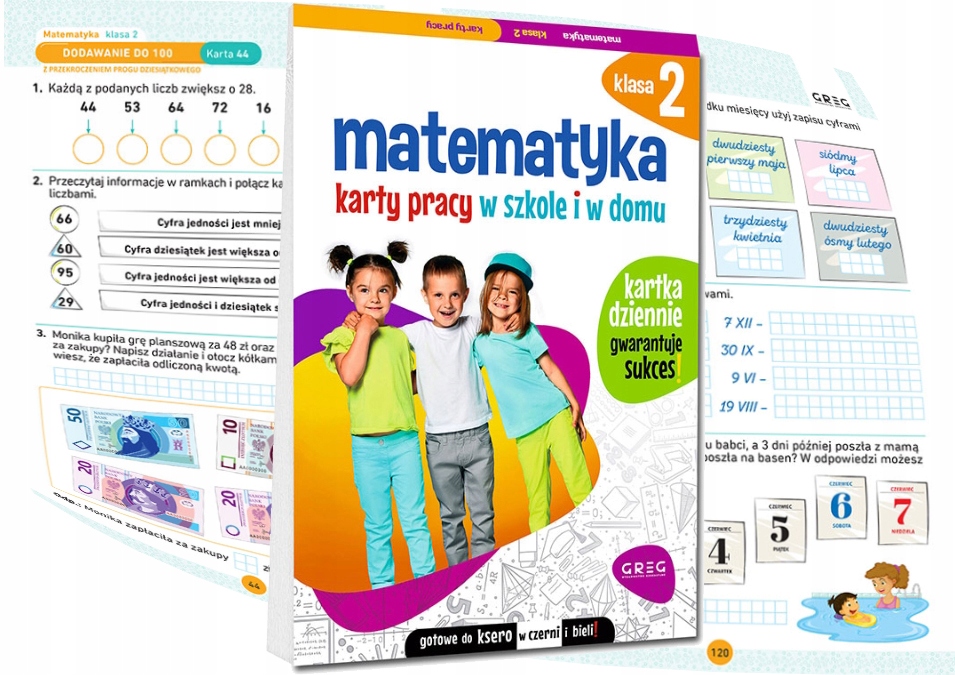 Matematyka Klasa 2 Karty pracy w szkole i w domu Marta Kurdziel (17134618954) | Podręcznik do ...