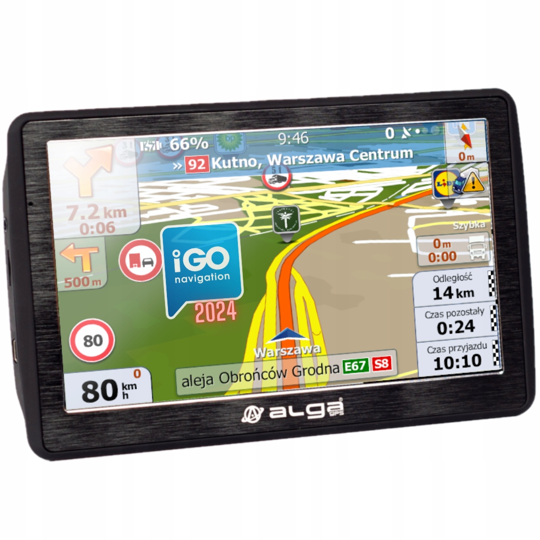 ALGA D7W Magnetic. iGO Primo ADR, Nawigacja GPS TIR BUS Osobowe - Sklep, Opinie, Cena w Allegro