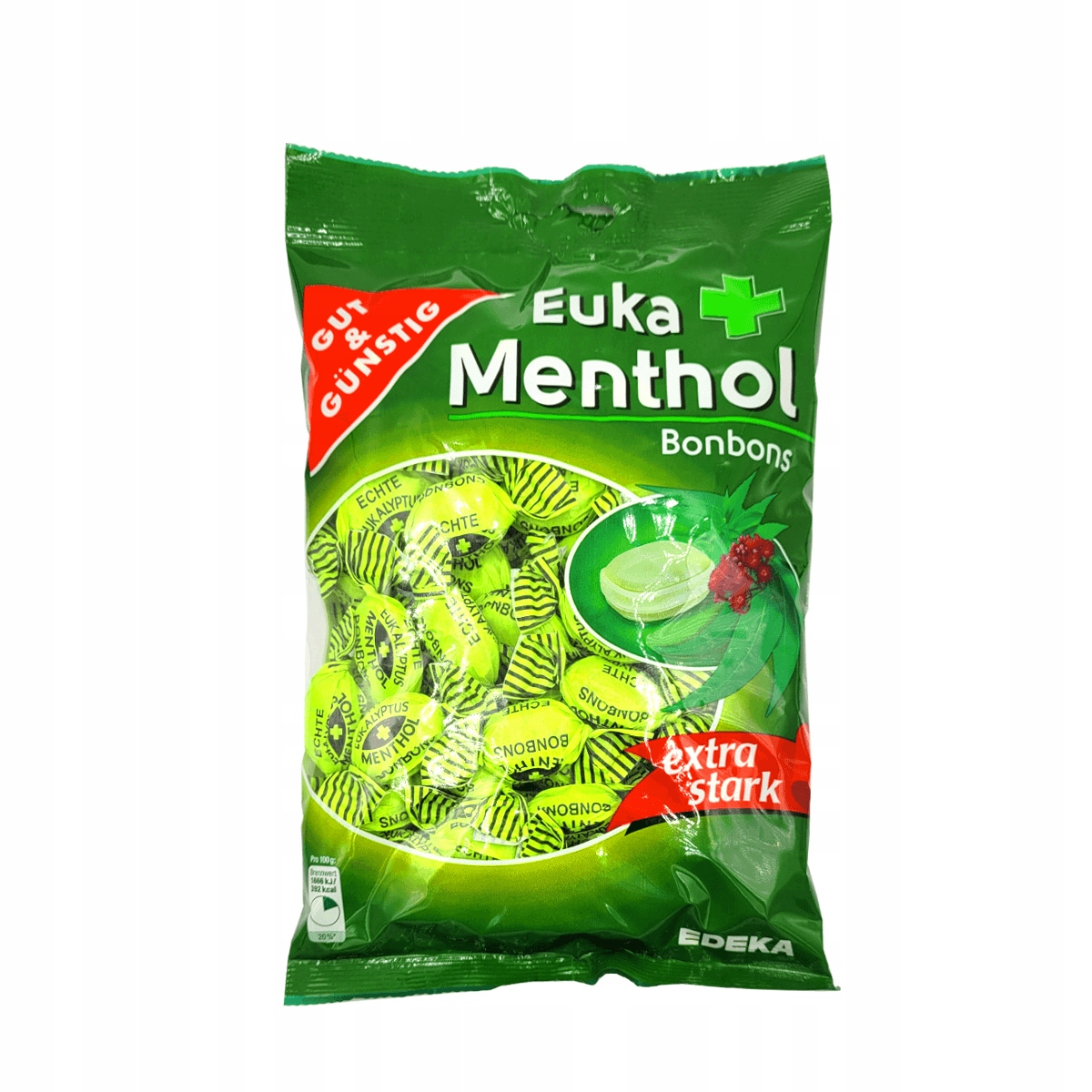 Gut & Gunstig Euka Menthol Bonbons cukierki mi (4311501667439) • Cena ...