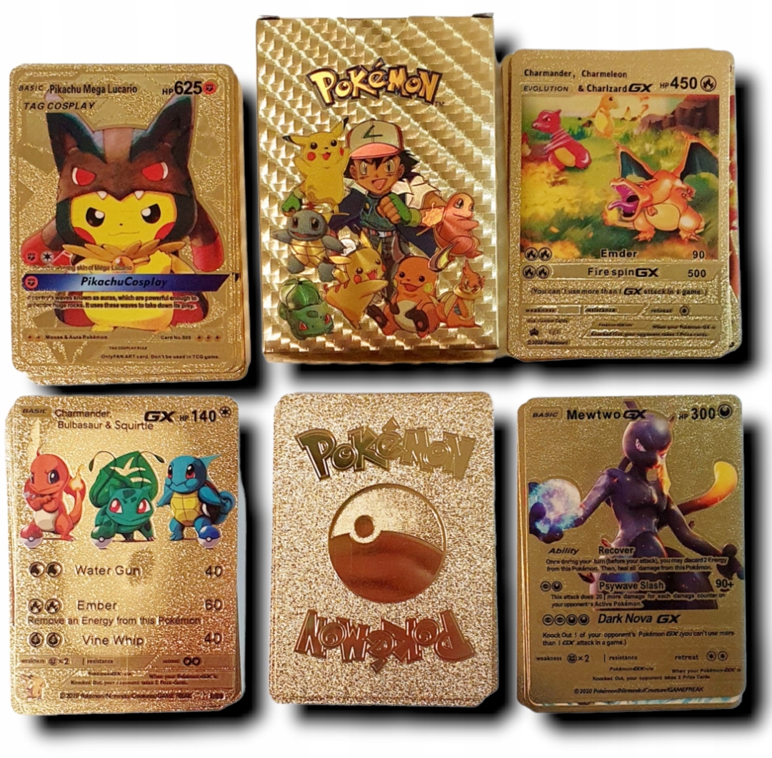 Коллекционные карты покемон злотый 55 карт в Украине купить из Европы ...