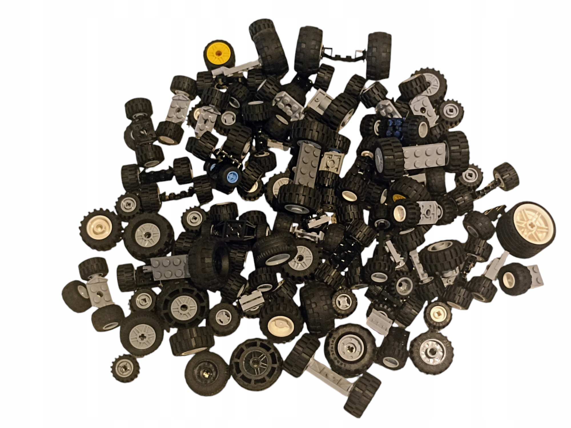 Lego Technic MIX oryginalne Koła Felgi Opony ośki Małe 0,1 KG 100 G ...