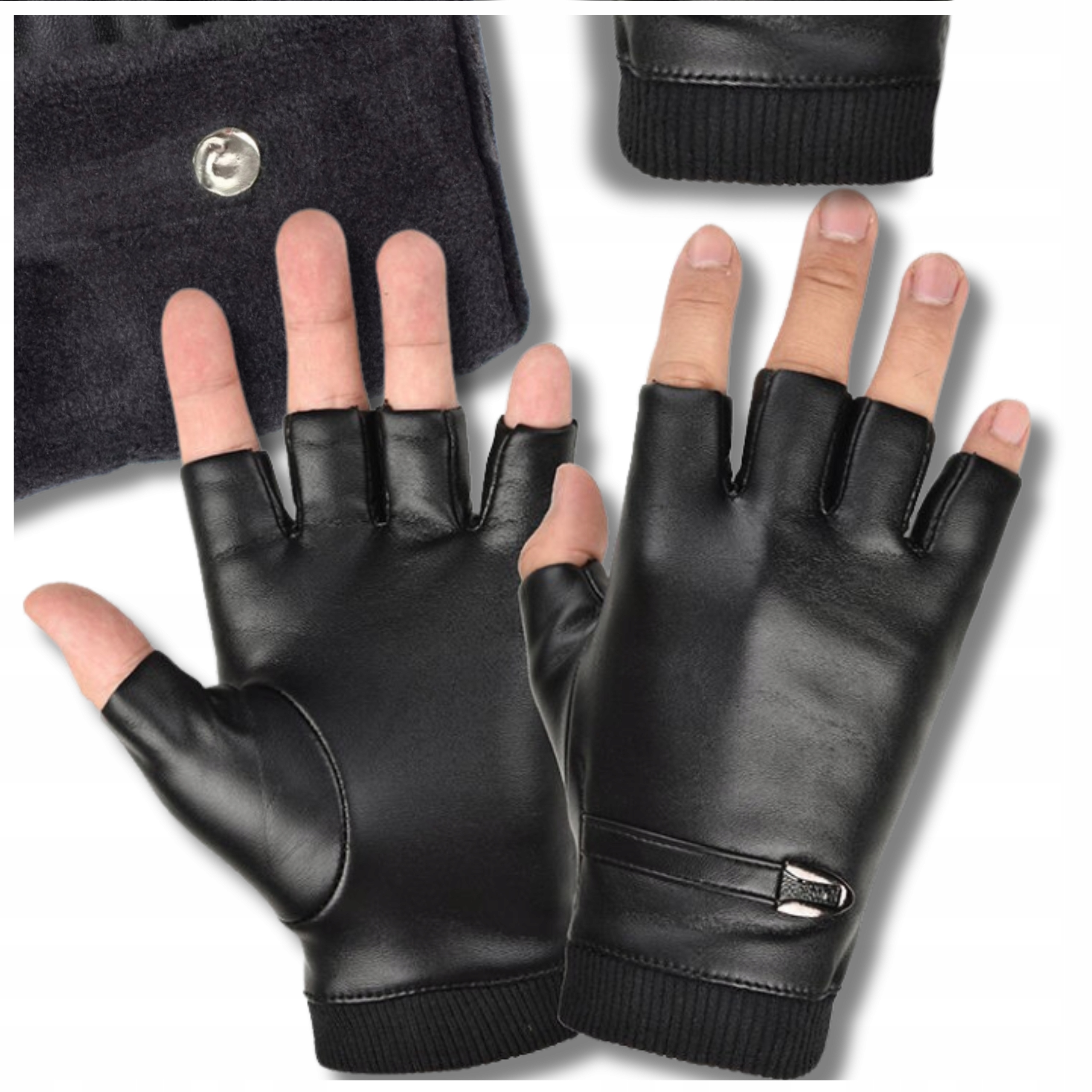 EdiBazzar rękawiczki pięciopalczaste skóra ekologiczna rozmiar ...