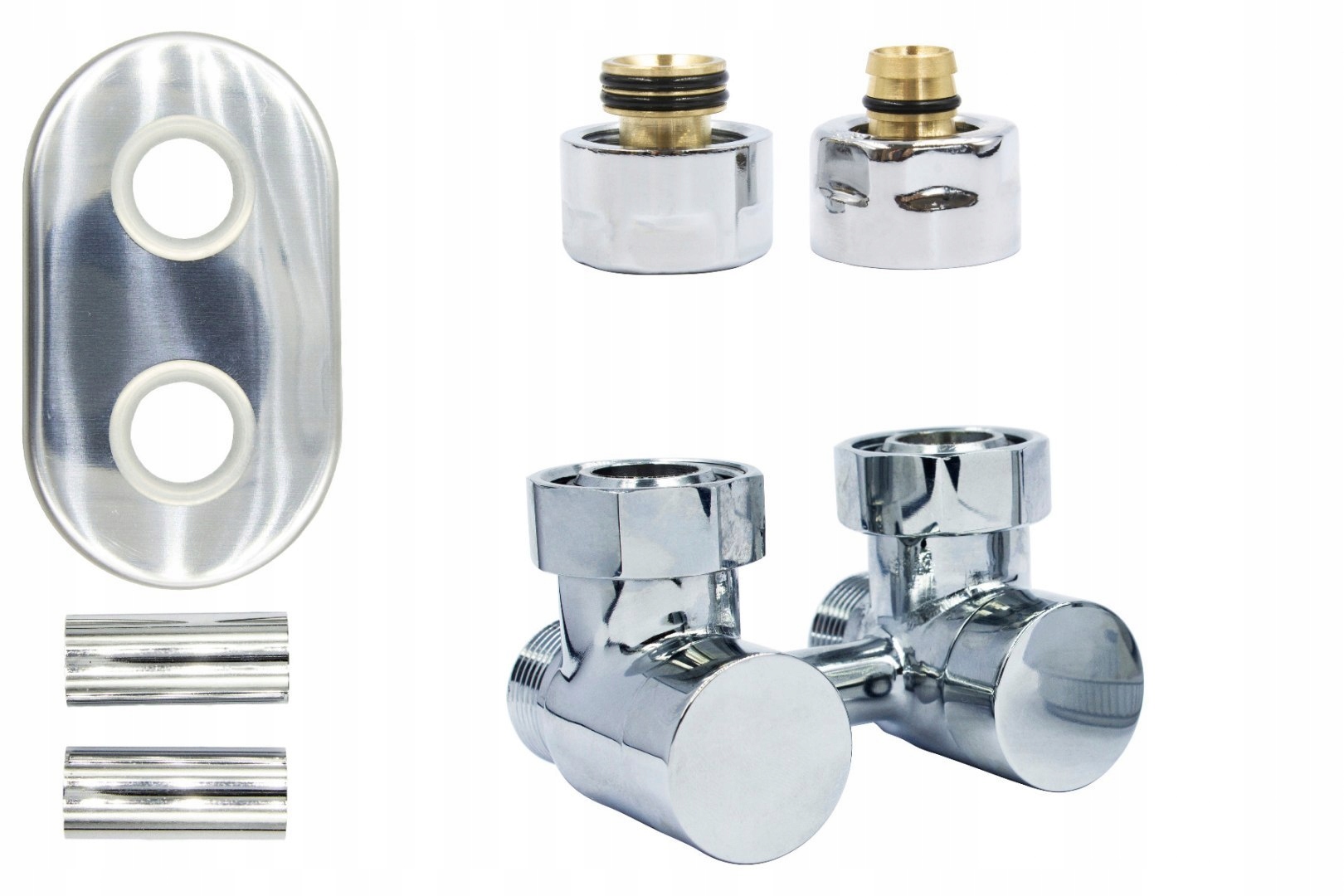 Zawór odcinający kątowy Premium Exclusive chrom PEX All In One • Cena ...