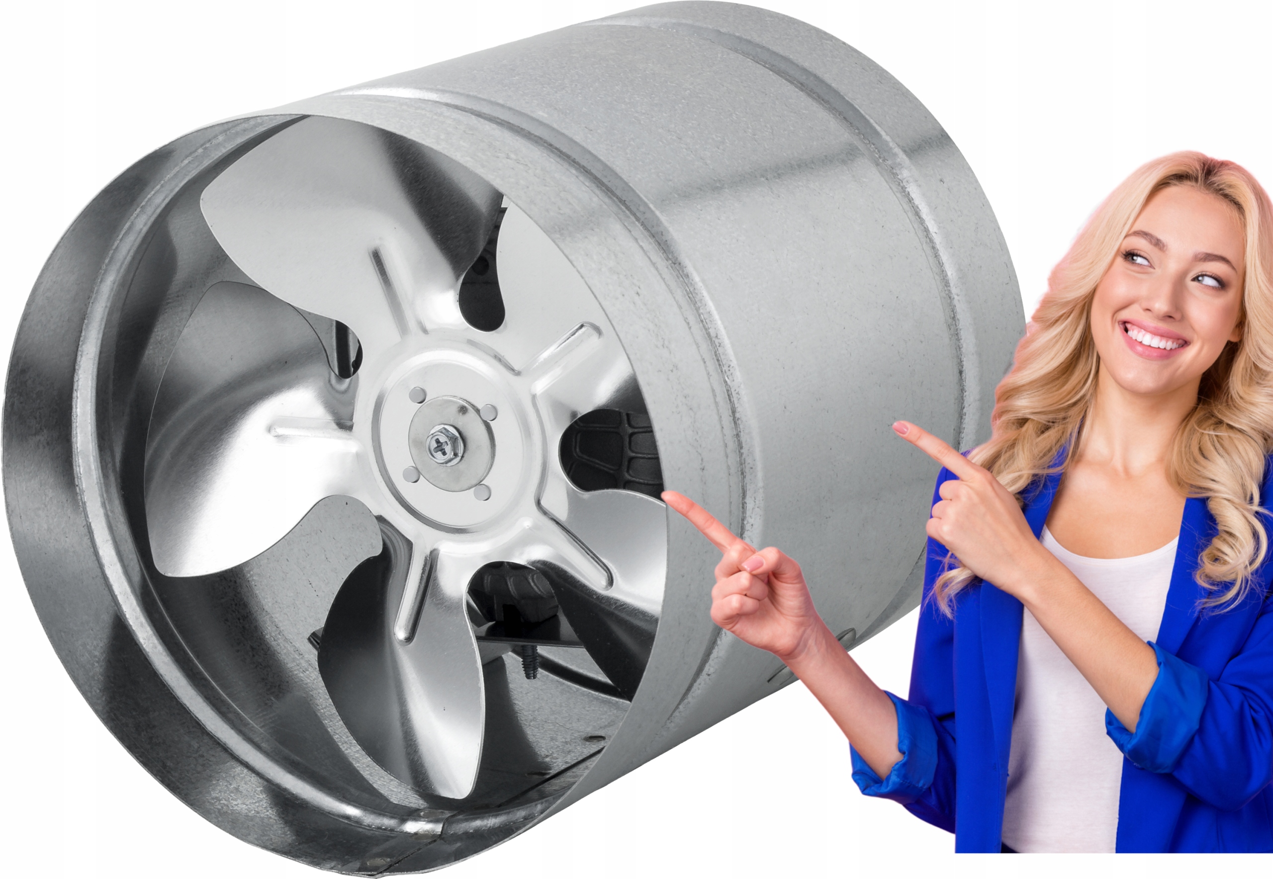 WENTYLATOR PRZEMYSŁOWY KANAŁOWY FI Ø160 185m3/h (5903905918942) • Cena ...