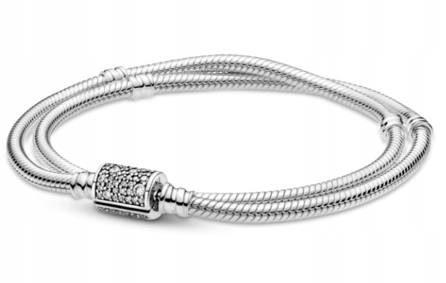 Oryginalna Bransoletka Pandora Moments podwójna - 16 cm 599544C01-D16 ...