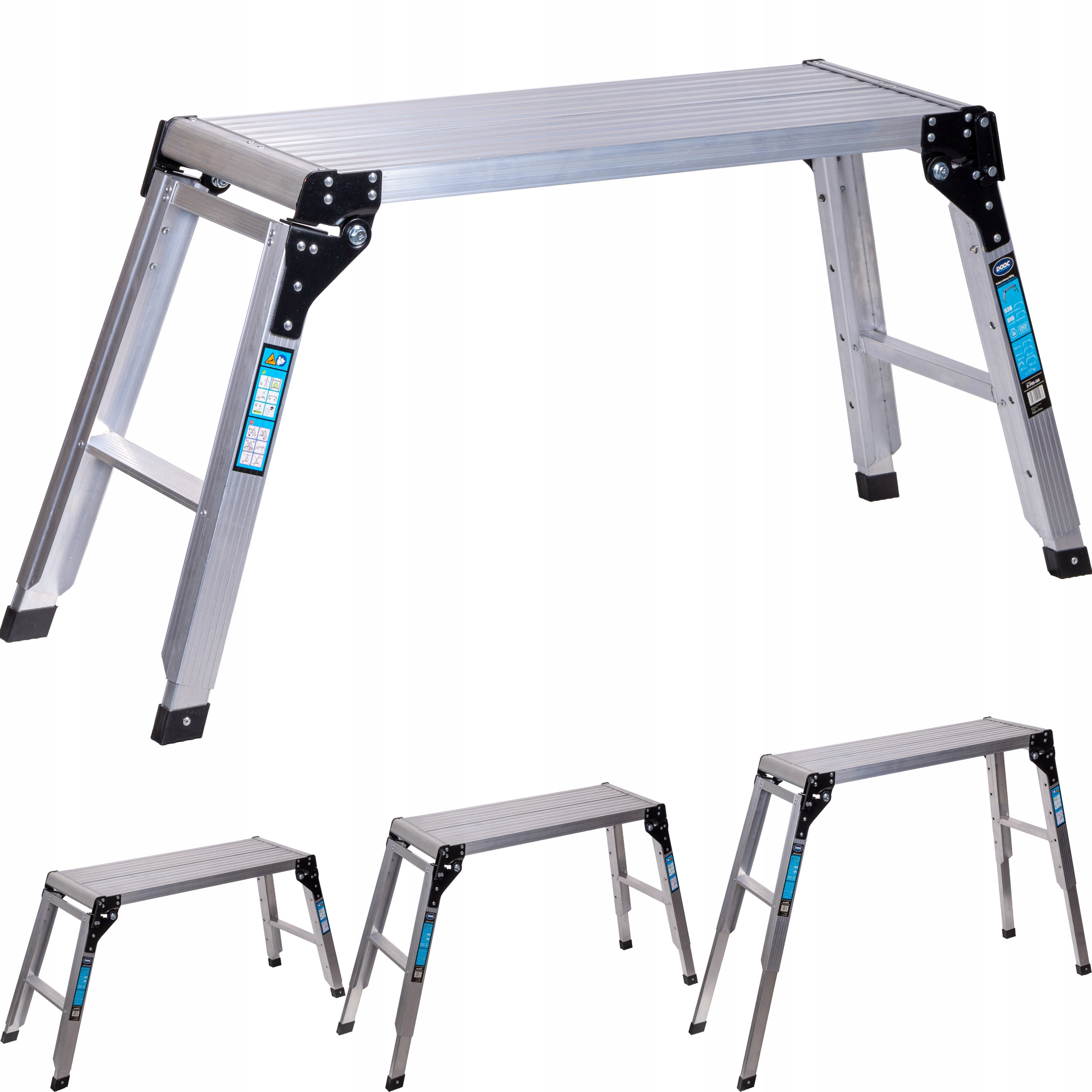 Podest roboczy REGULOWANA WYSOKOŚĆ 150kg aluminiowy - DOOC (5903021411037) • Cena, Opinie ...