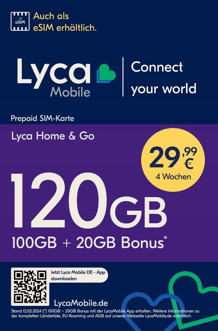 Lycamobile DE SIM Karte Internet Home GO 120GB 33GB UE | WARSZAWA | Kup teraz na Allegro Lokalnie