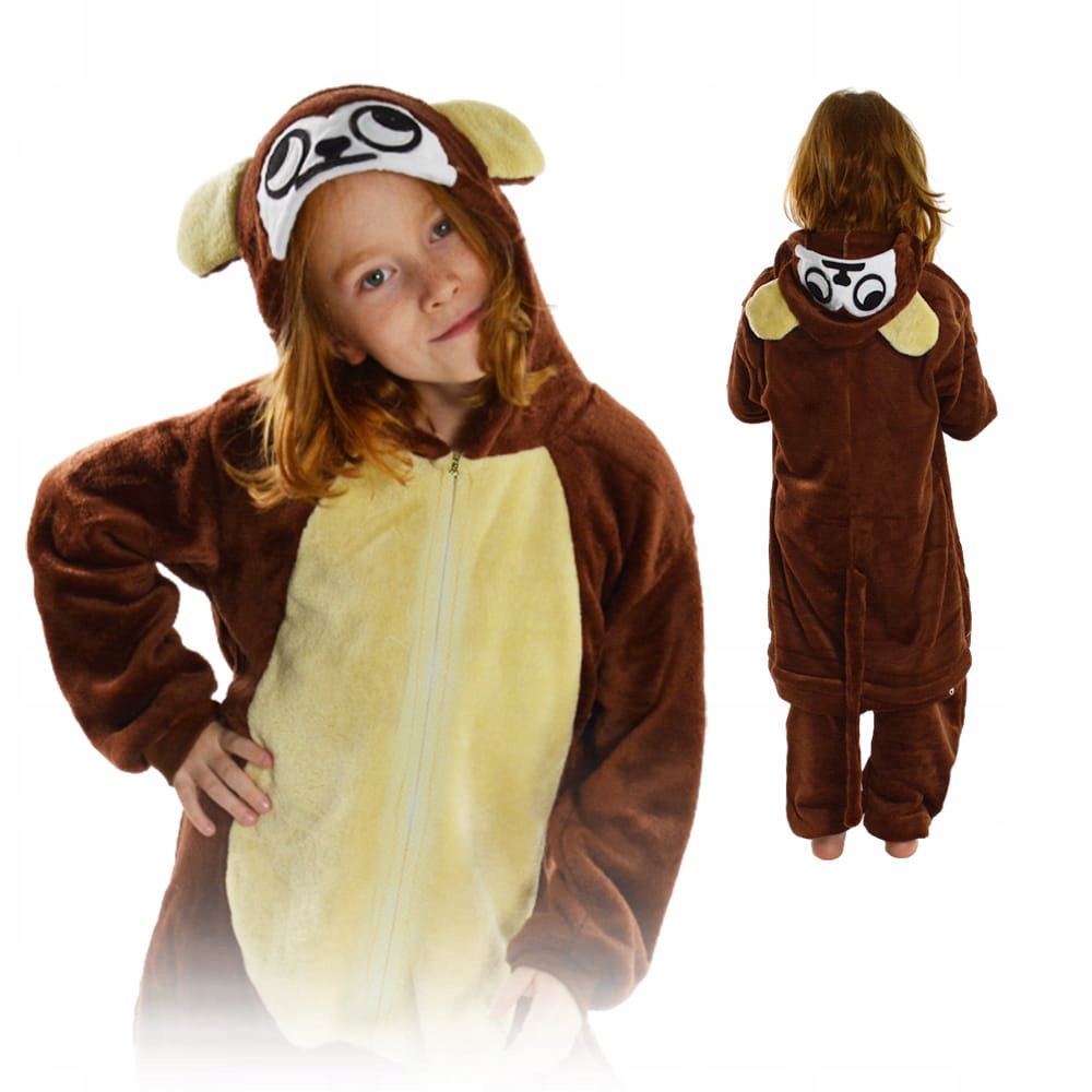 MAŁPA KOSTIUM ONESIE KIGURUMI CIEPŁA PIŻAMA JEDNOCZĘŚCIOWA DZIECI 122 ... MAŁPA KOSTIUM ONESIE KIGURUMI CIEPŁA PIŻAMA JEDNOCZĘŚCIOWA DZIECI 122 ...