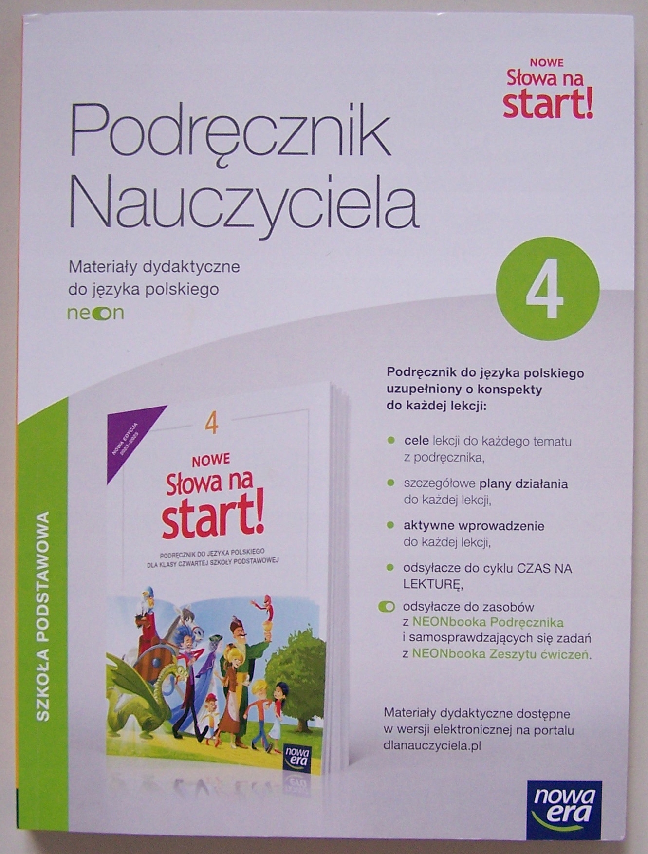 NOWE SŁOWA NA START KL 4 KSIĄŻKA PODRĘCZNIK NAUCZYCIELA wydanie 2023r ...