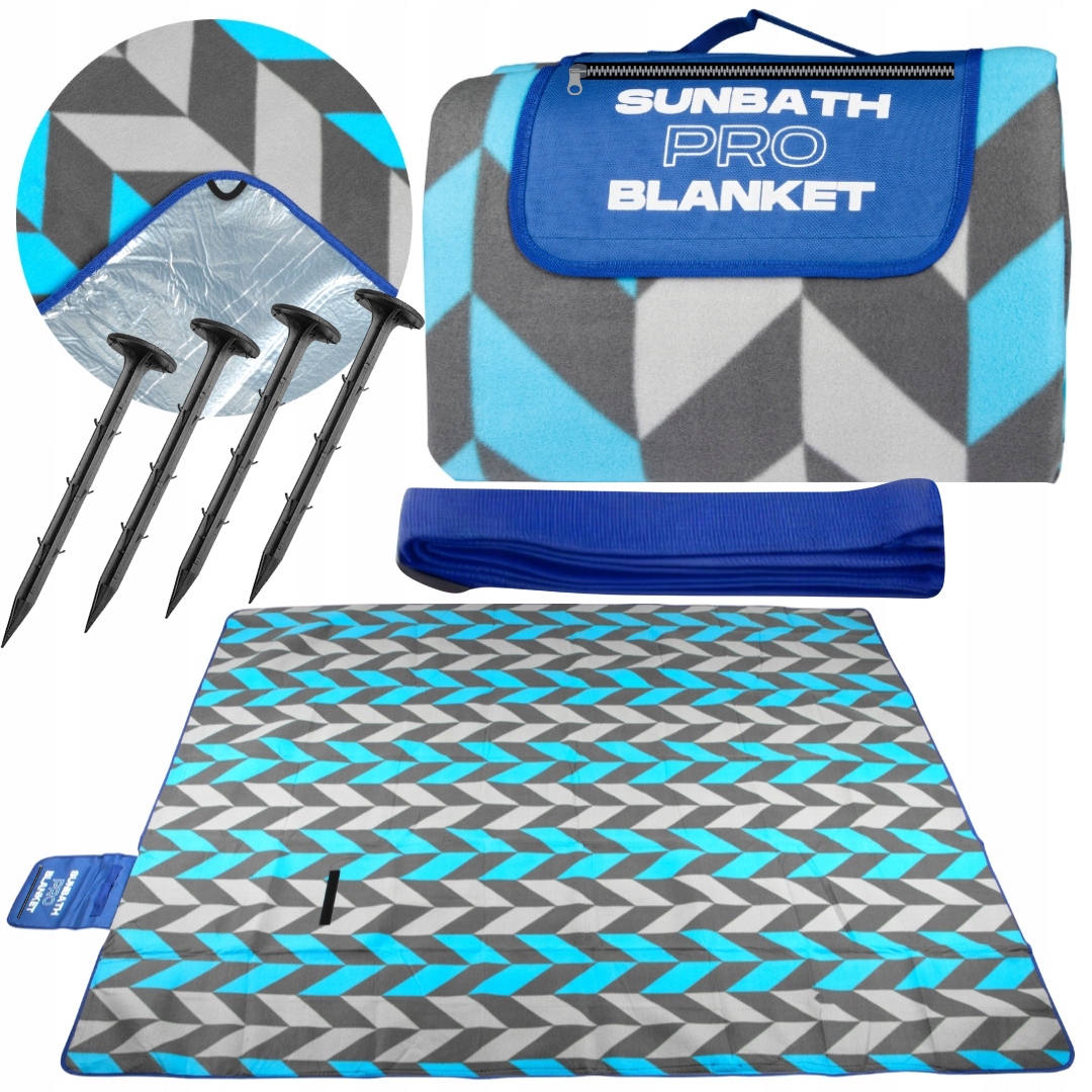 Podložka Sunpro Blue Sand obdélníková 200 x 200 cm - Allegro