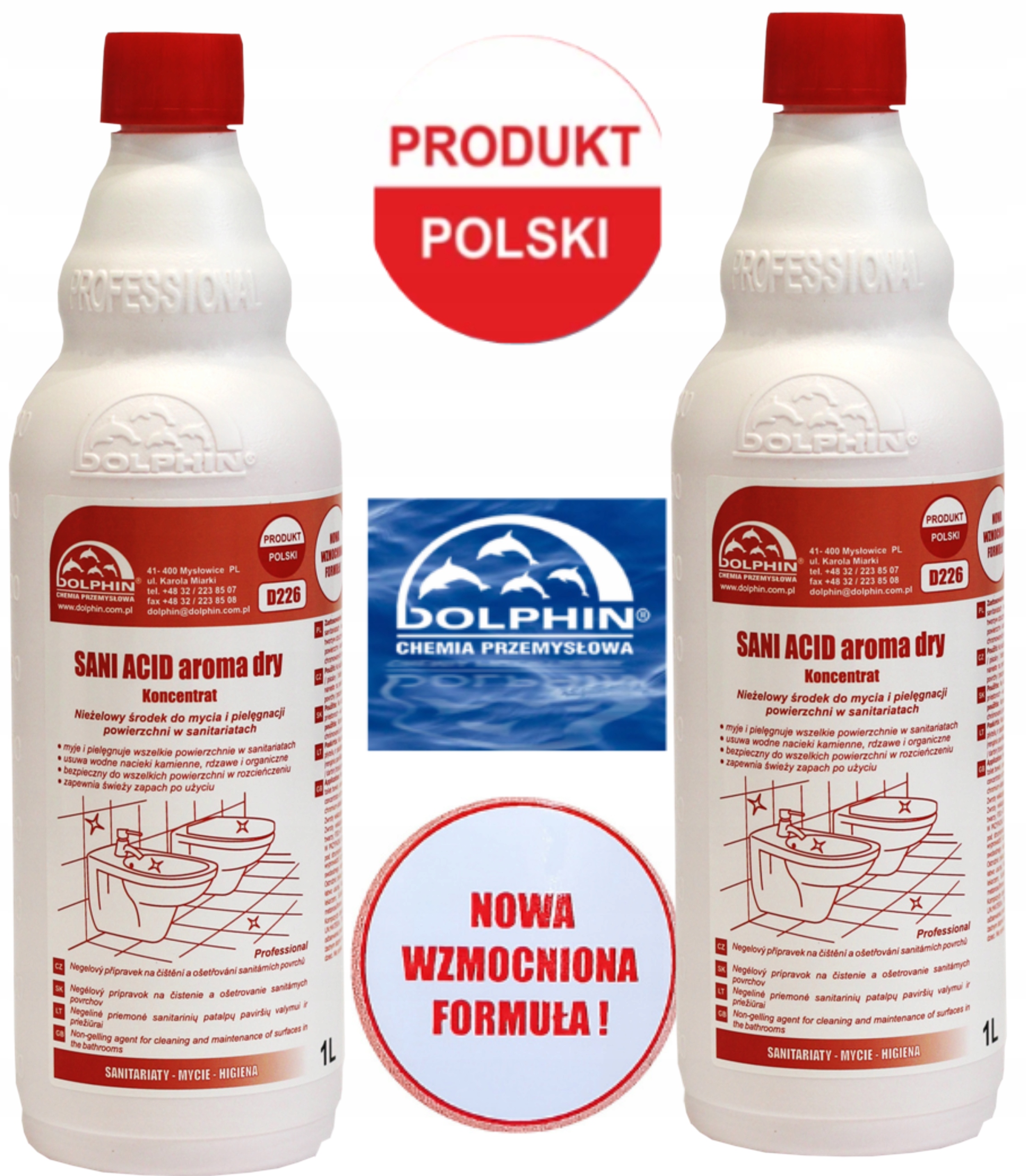 ŚRODEK DO MYCIA TOALET SILNY KWAS DO ŁAZIENKI WC TOALET ODKAMIENIACZ 1 L (5901769033306) • Cena ...