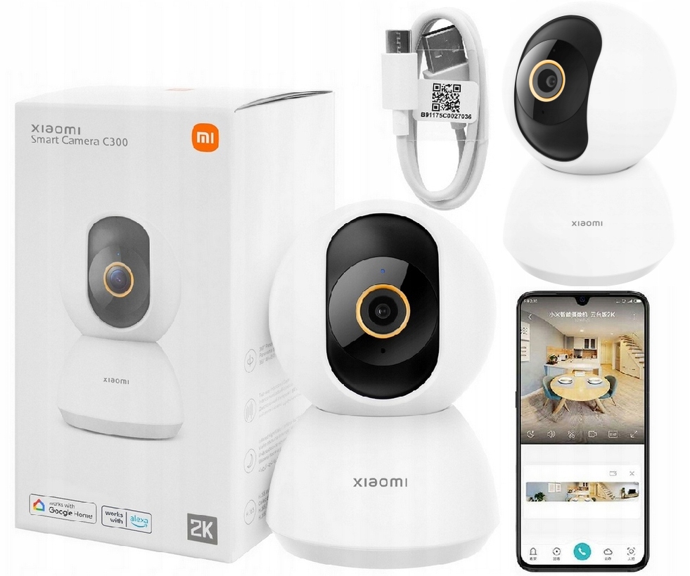 KAMERA IP XIAOMI 2K MI HOME SECURITY WIFI 360 USB INTELIGENTNA SMART ...