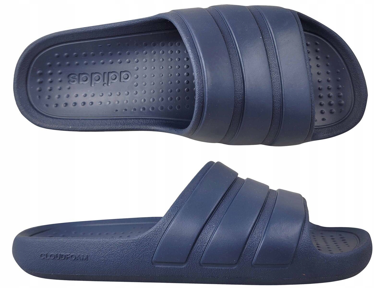 ADIDAS ADILETTE FLOW IG6860 MĘSKIE KLAPKI BASENOWE PLAŻOWE GRANATOWE ...