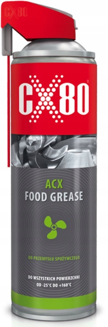 CX80 SMAR SPOŻYWCZY ACX FOOD GREASE DUO W SPRAYU atest NSF H1 500ml ...