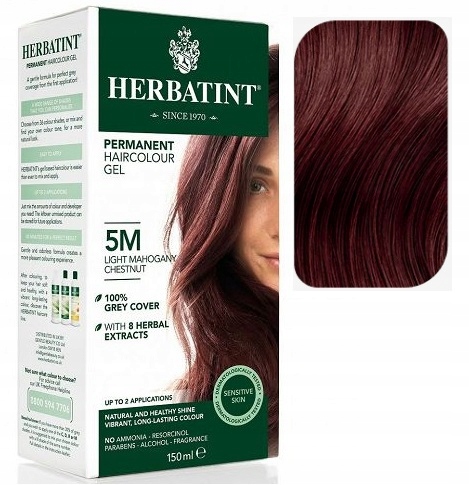 HERBATINT FARBA DO WŁOSÓW - Jasny Mahon Kasztan 5M (8016744805223 ...