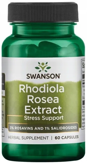 Suplement diety Swanson Rhodiola Rosea Extract 60 kapsułek - porównaj ...