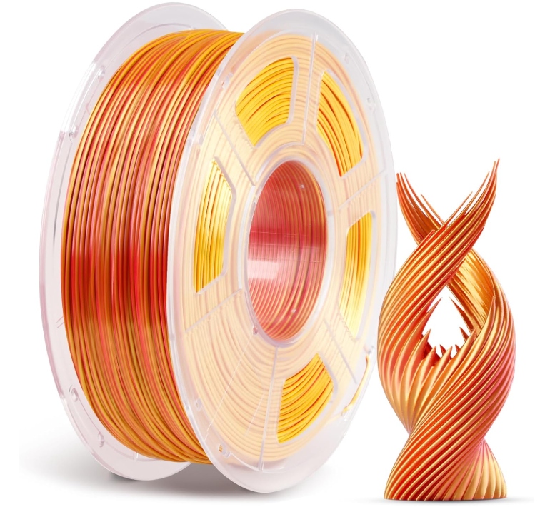 Filament Anycubic PLA Silk Dual-Color Red-Gold 1kg JEDWABISTY POŁYSK ...