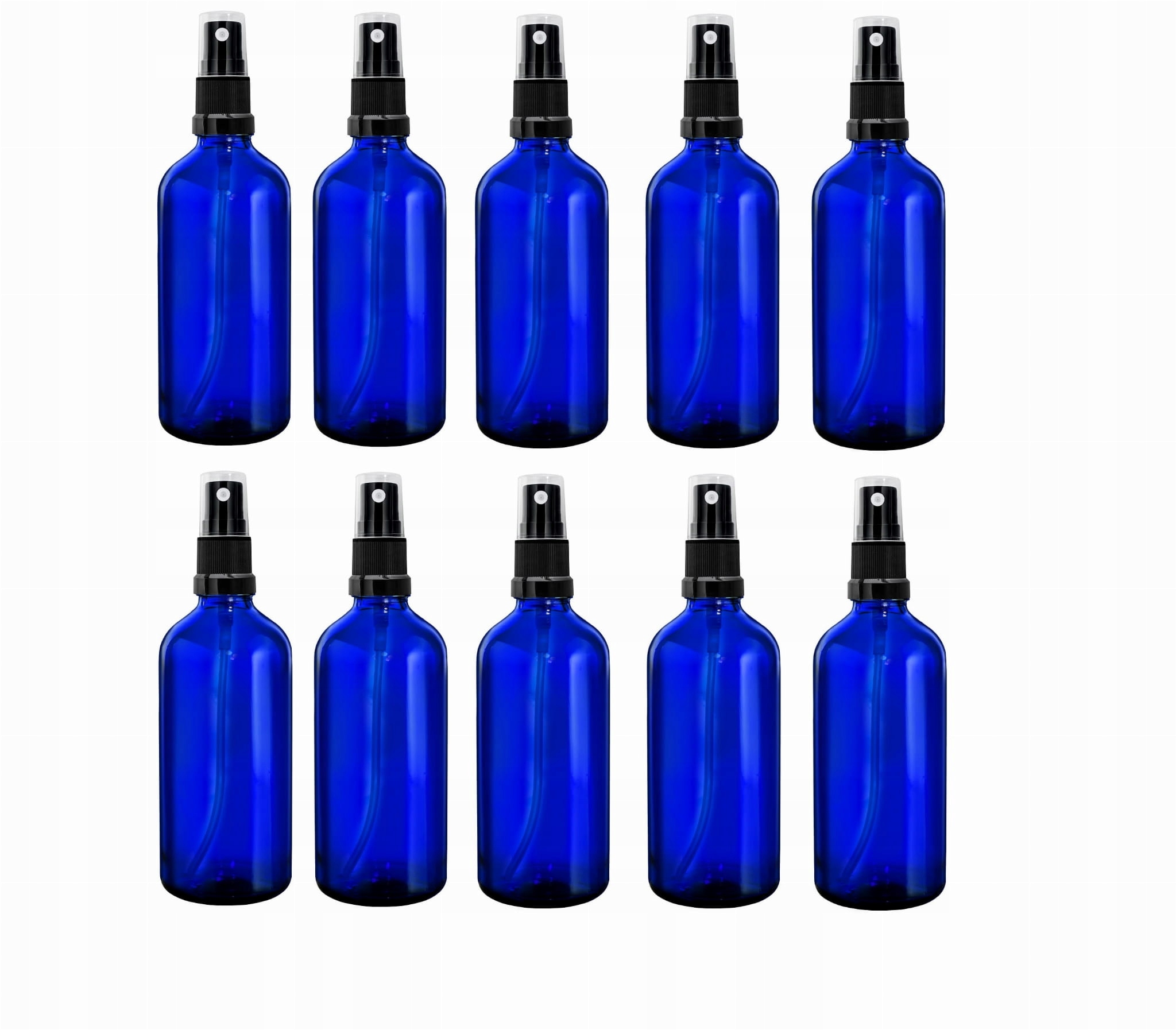 BUTELKA SZKLANA NIEBIESKA 100ML Z ATOMIZEREM CZARNYM X10 13390134354 - Allegro.pl