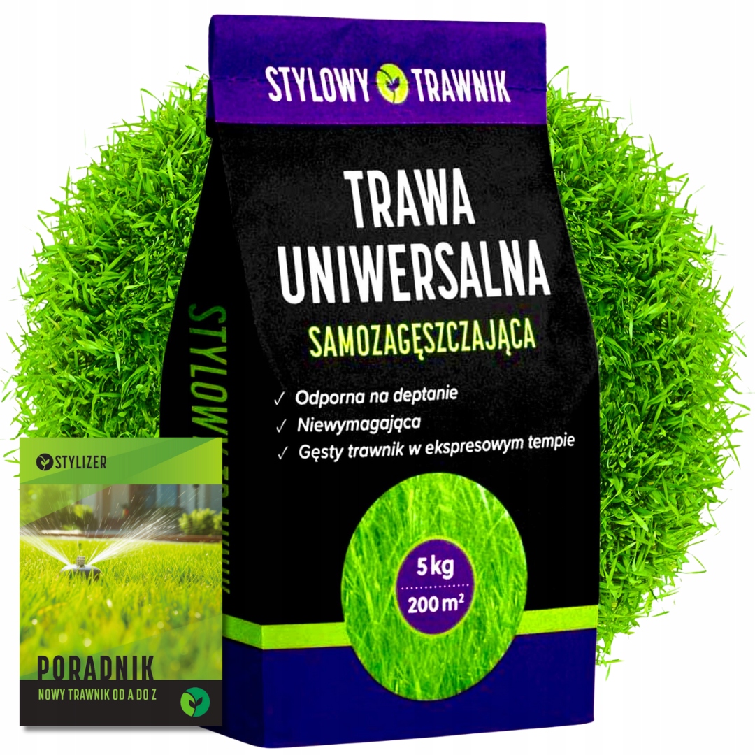 TRAWA UNIWERSALNA SAMOZAGĘSZCZAJĄCA NASIONA TRAWY ODPORNA NA DEPTANIE ...