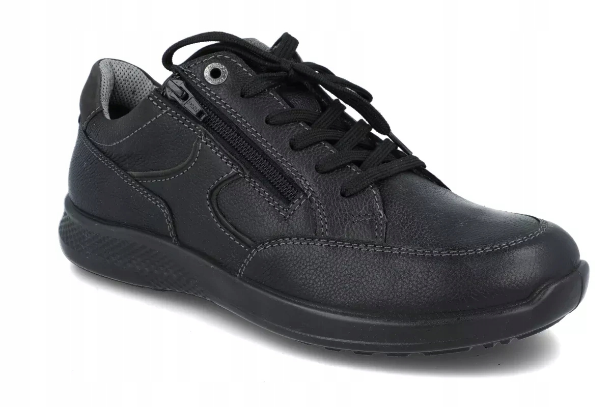 Buty na szerokie stopy męskie półbuty JOMOS 322424 skórzane tęgość K ...