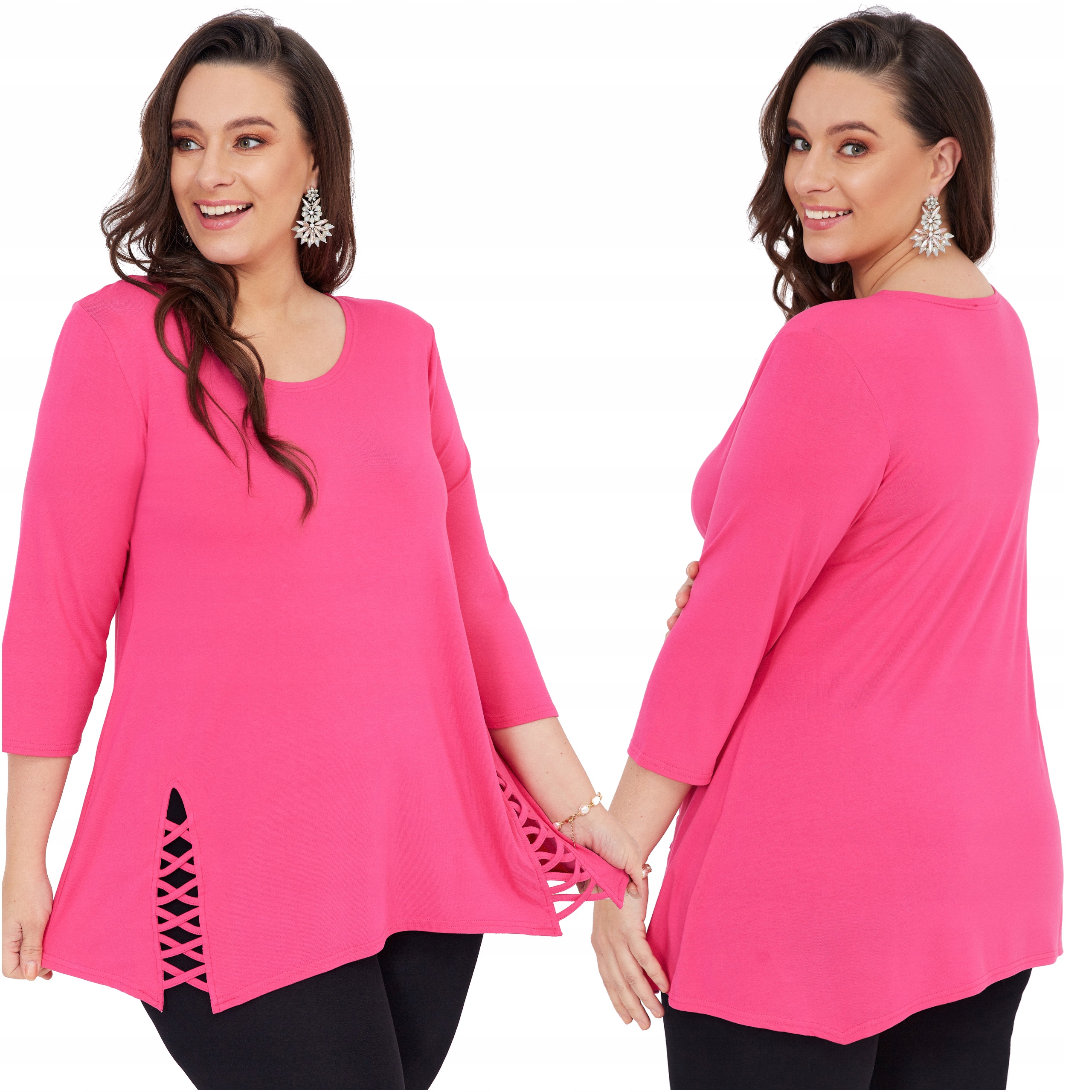 Alpi Moda tunika Alpi Moda P-244-08 luźny okrągły rozmiar 5XL • Cena ...