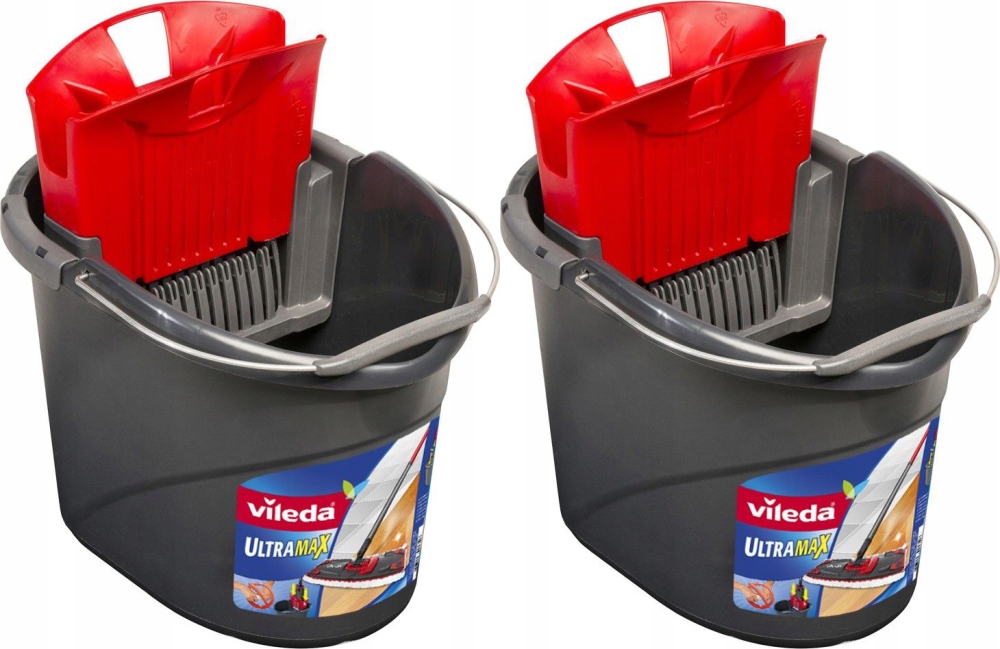 Vileda wiadro z wyciskaczem do mopa Ultramax x 2 (4023103201415) • Cena ...
