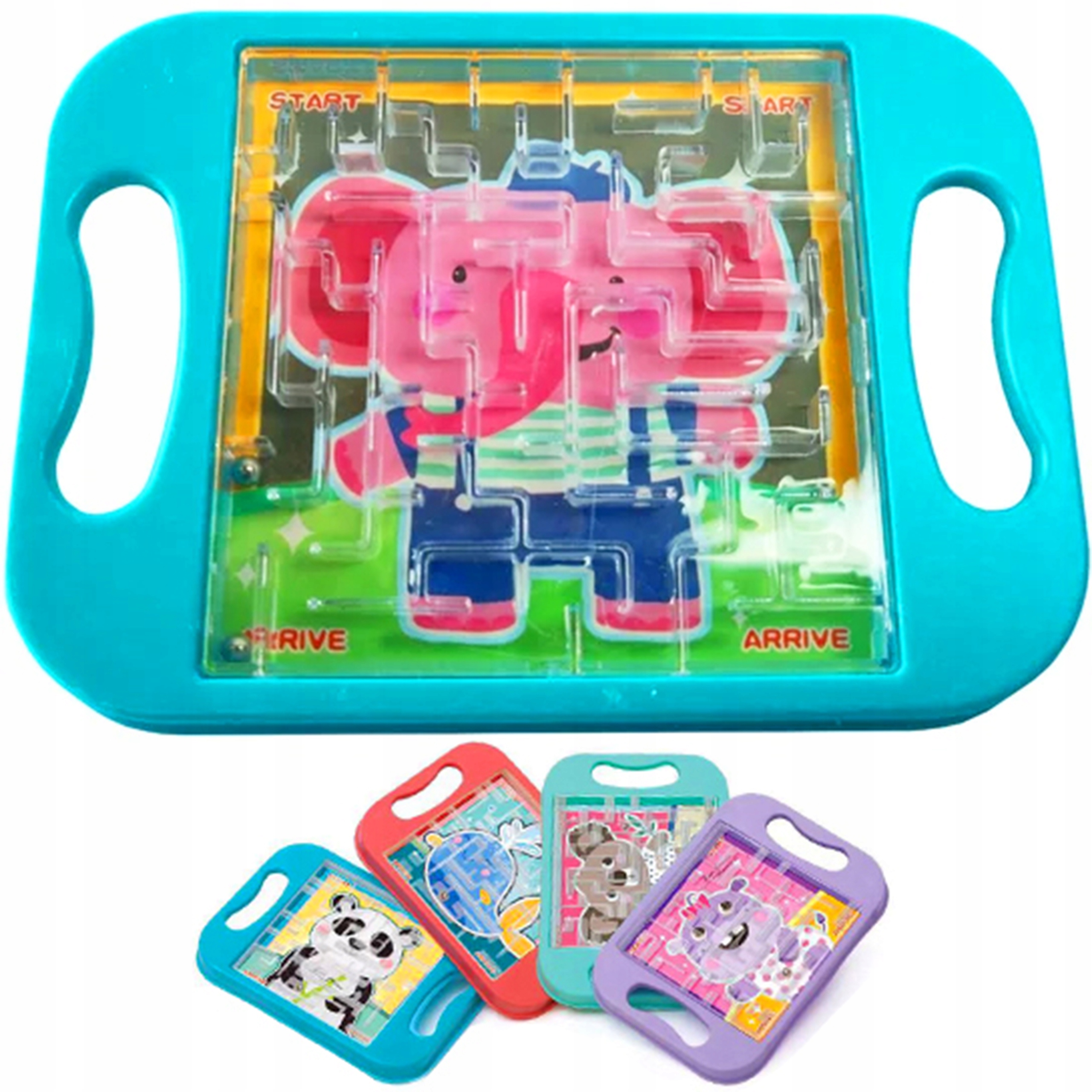 LABIRYNT LOGICZNA GRA ZRĘCZNOŚCIOWA ZABAWKA ŁAMIGŁÓWKA DLA DZIECI WZORY ...