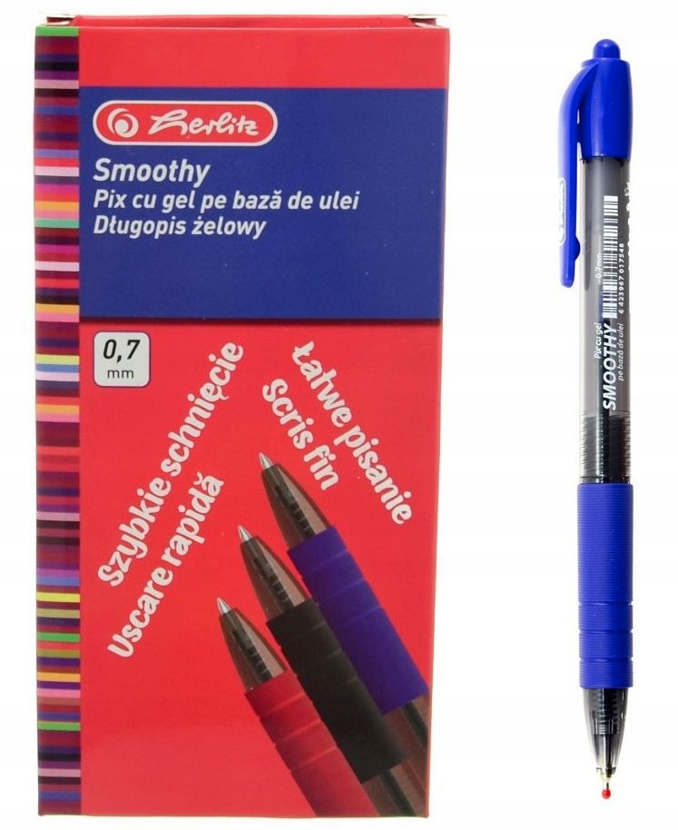 HERLITZ DŁUGOPIS SMOOTHY NIEBIESKI 12SZT (9476470) • Cena, Opinie ...