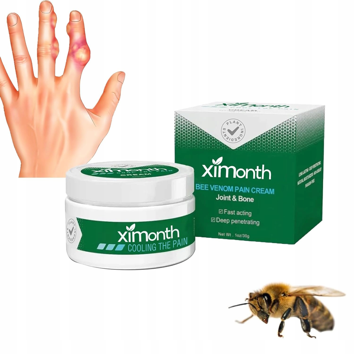 BEE VENOM BONE HEALING CREAM, TERAPIE KLOUBŮ, VŠECH ČÁSTÍ TĚLA za 185 ...