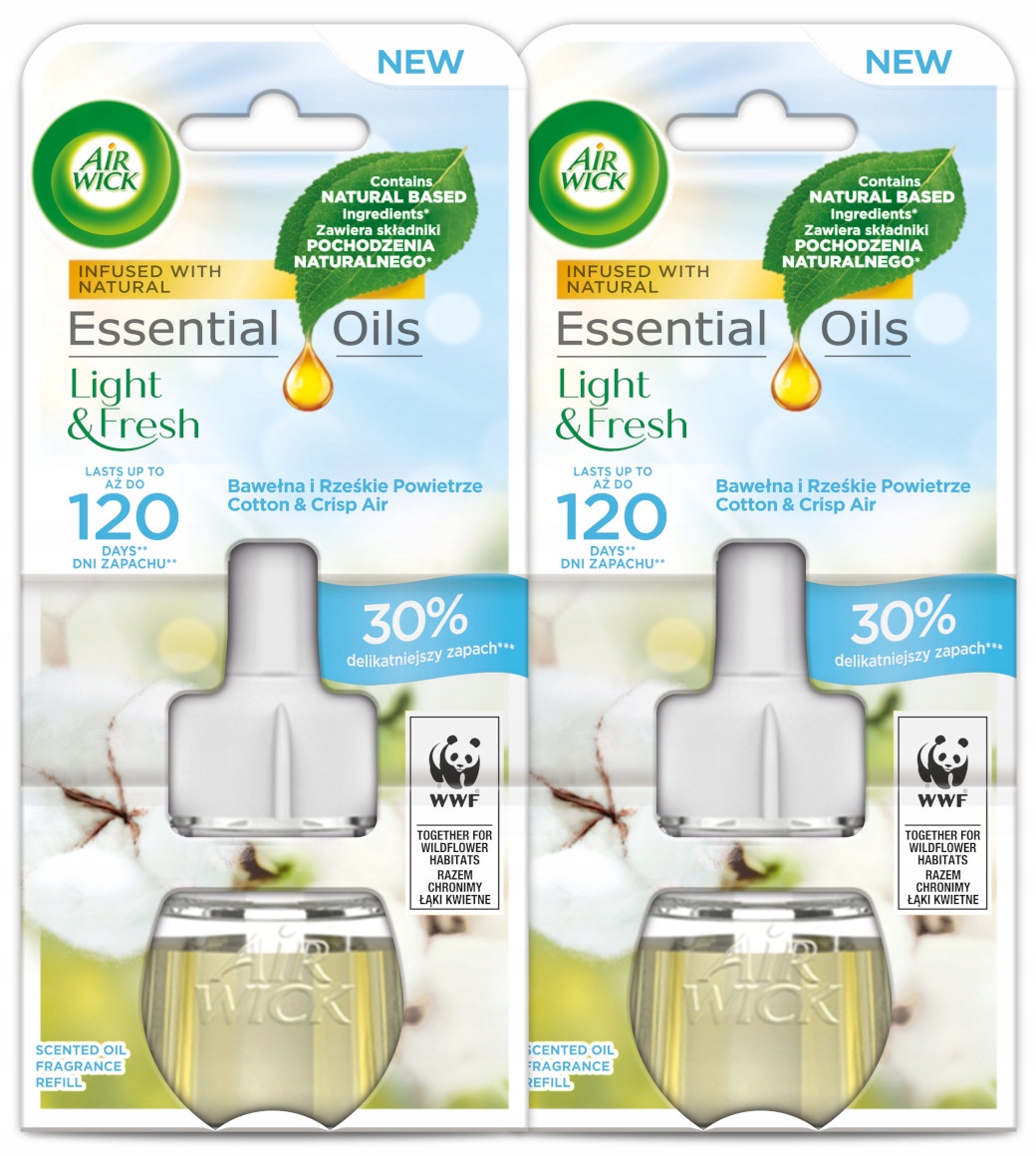 Air Wick Light Fresh wkład Bawełna 2 x 19 ml - porównaj ceny - Allegro.pl