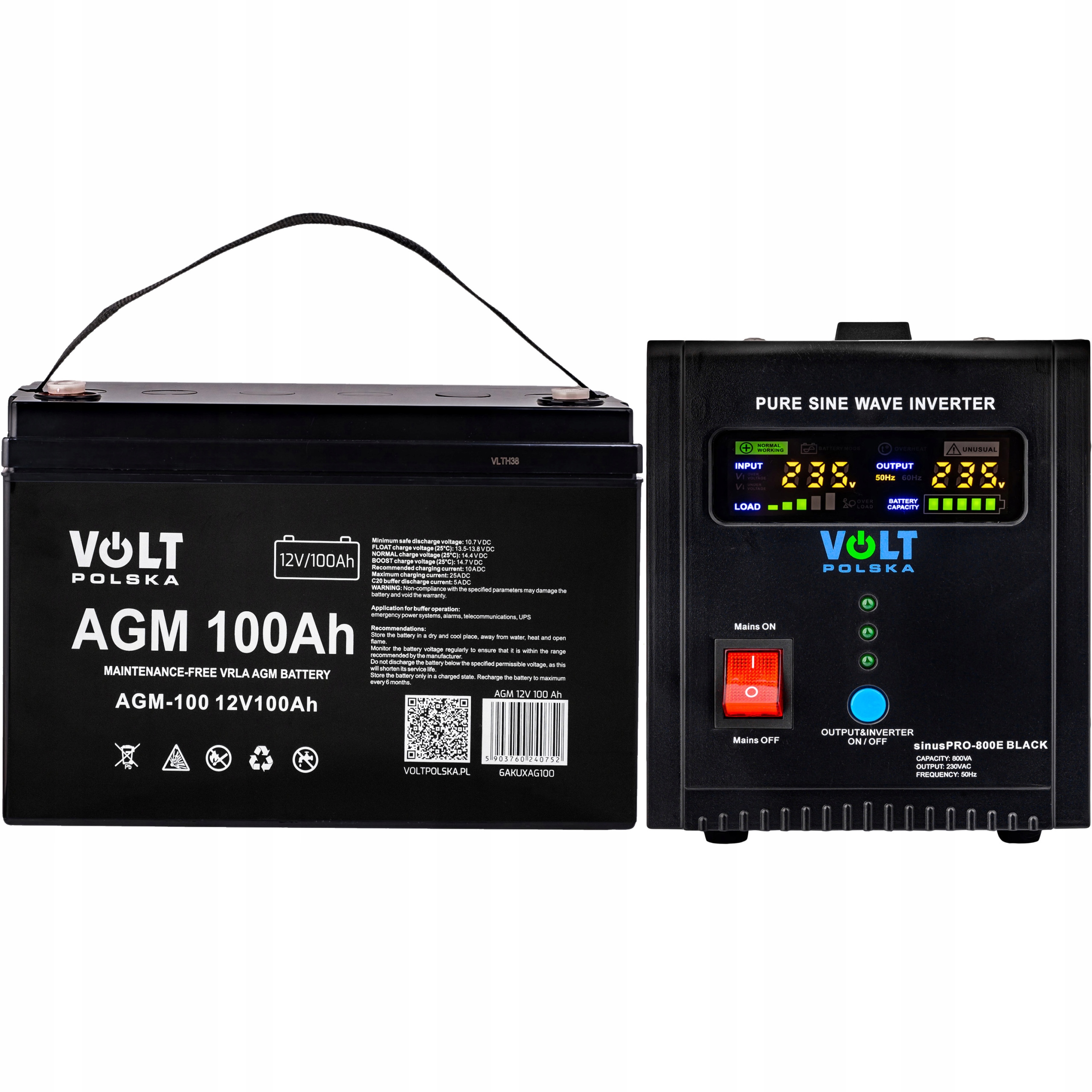 Купить АВАРИЙНЫЙ БЛОК ПИТАНИЯ 800ВТ + АККУМУЛЯТОР 100Ач: отзывы, фото и ...