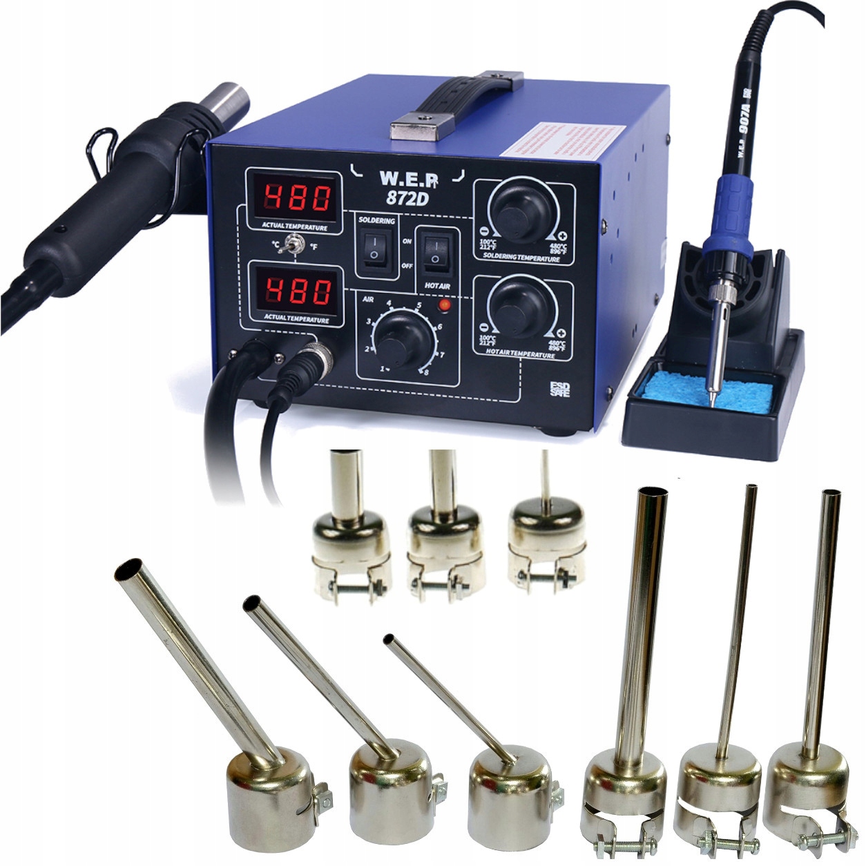 Spawarka Plastiku 872D +ZESTAW DYSZ do spawania (5904538206352) • Cena ...