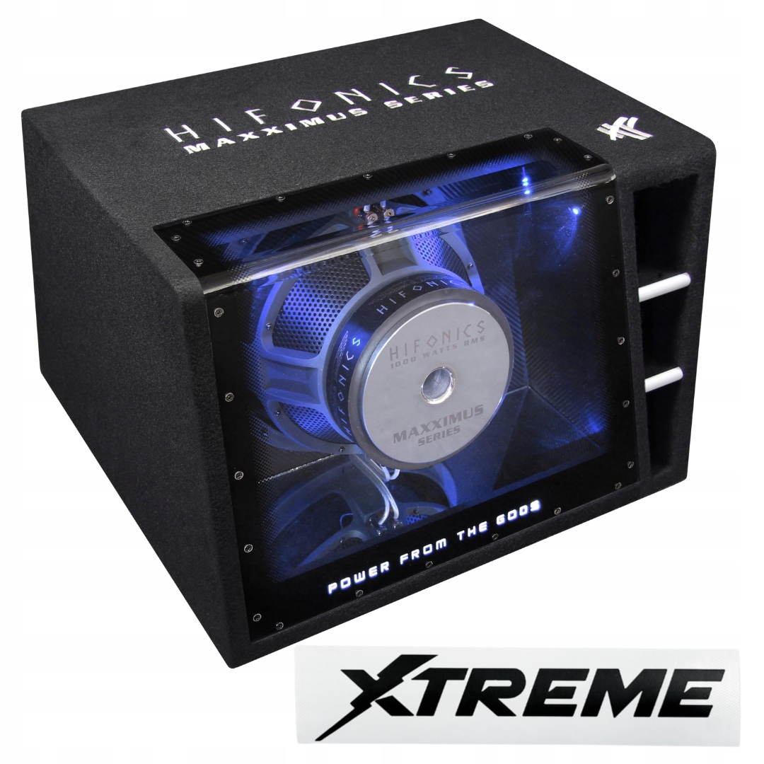 Subwoofer Hifonics MXZ-12BP 1000W Bandpass 12" + wlepki Xtreme - Sklep ...