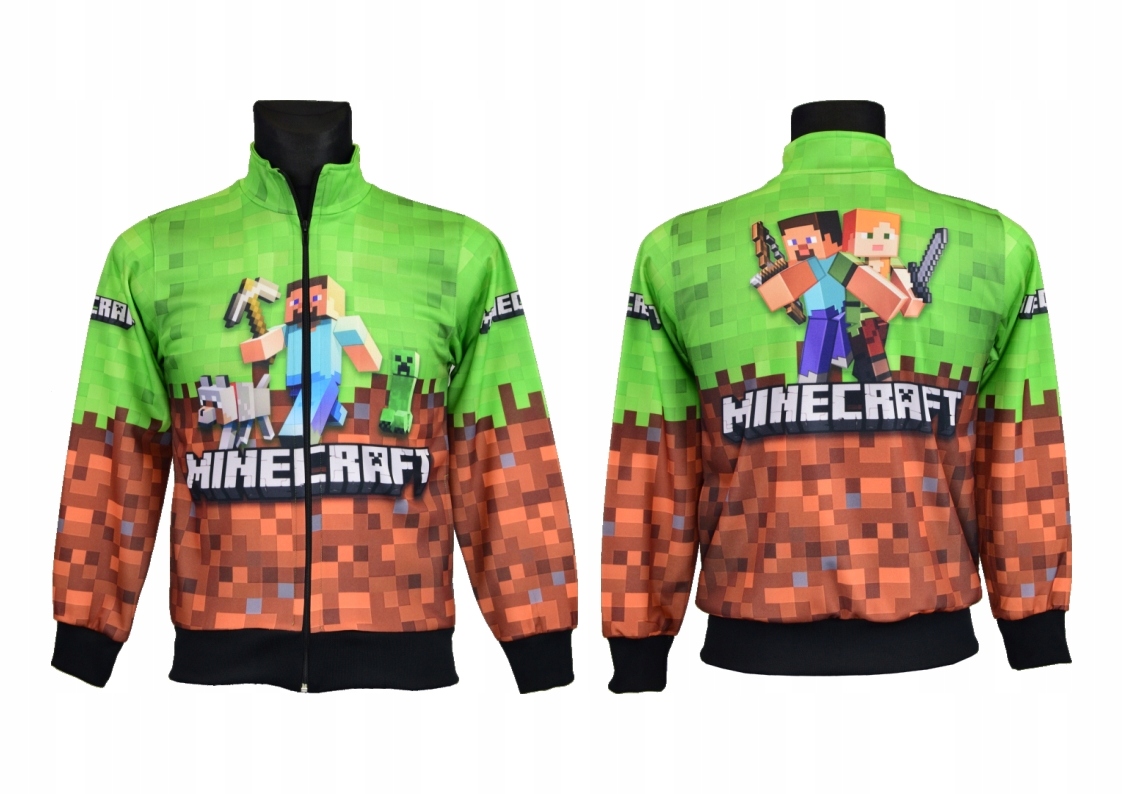 mikina MINECRAFT tepláková dětská M10 vel. 146 za 450 Kč - Allegro