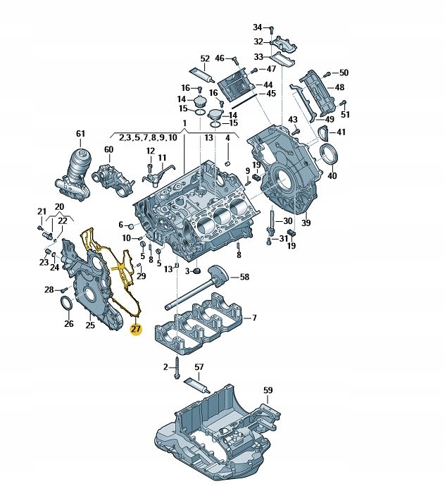 059 103 161 AT 059 103 161 AT - Прокладка фланца сторона двигателя AUDI ...