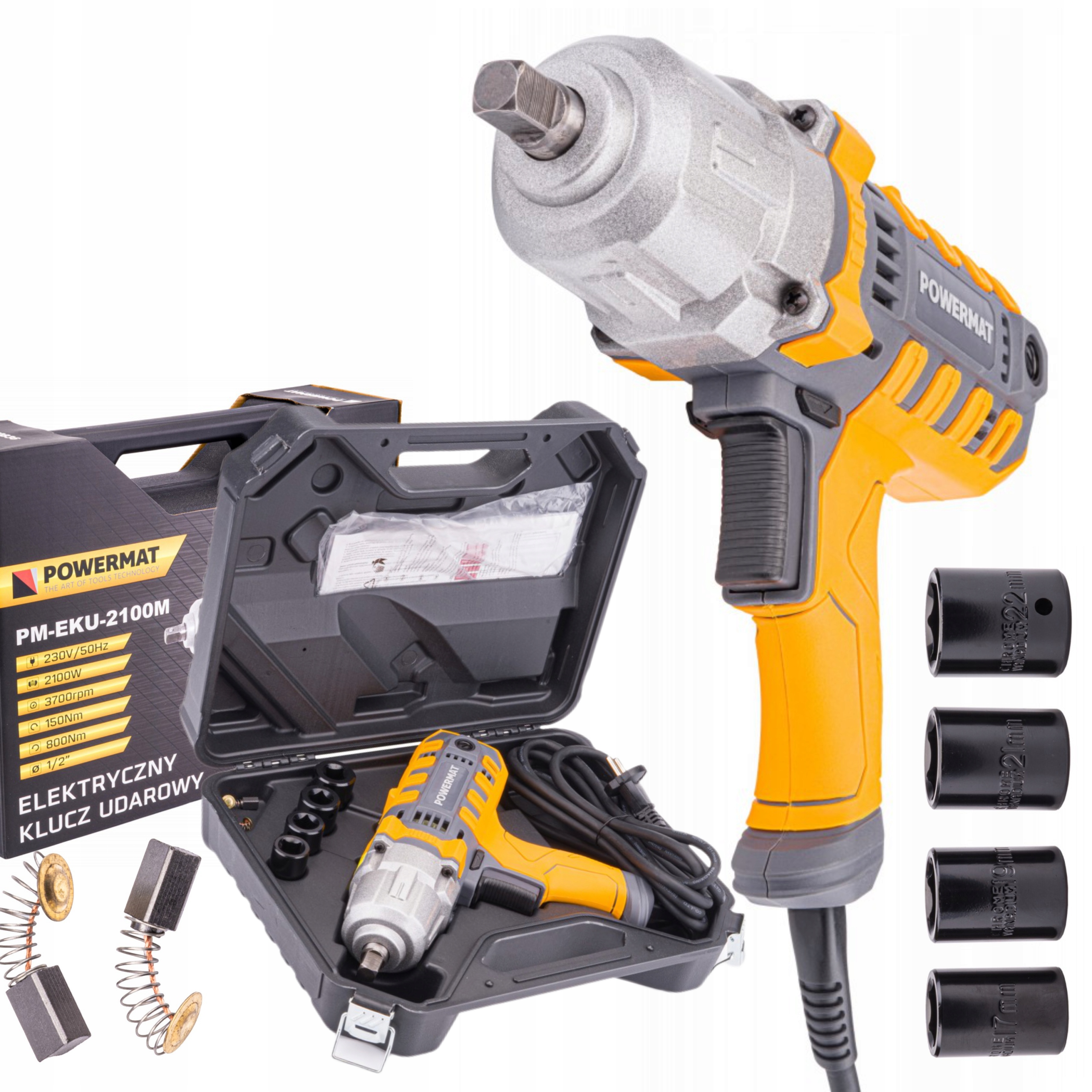 ELEKTRYCZNY KLUCZ UDAROWY 800Nm 2100W POWERMAT 5902565278342 za 187 ...