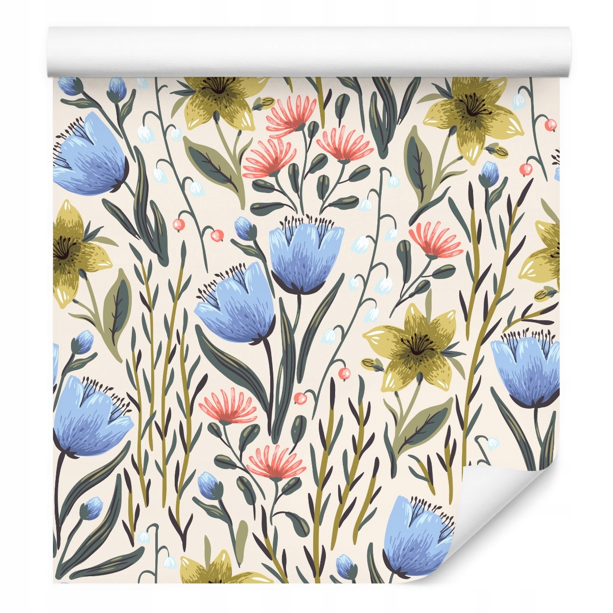 Tapeta do jídelny listy rostliny polní květiny za 1093.00CZK - Allegro