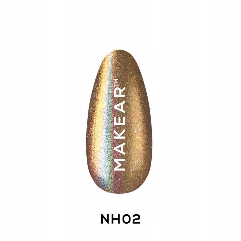 Błyszczyk do paznokci pyłek w kremie SFX Nailstick złoty holo Makear ...