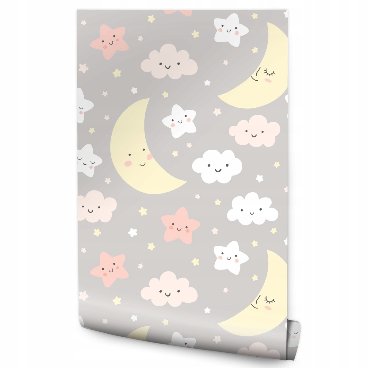 Tapeta pro děti KNIHY Mraky Hvězdičky Nebe za 957 Kč - Allegro