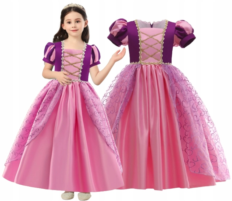 SUKIENKA ROSZPUNKA KOSTIUM STRÓJ ZŁOTOWŁOSA NA BAL KARNAWAŁ 128 134 ...