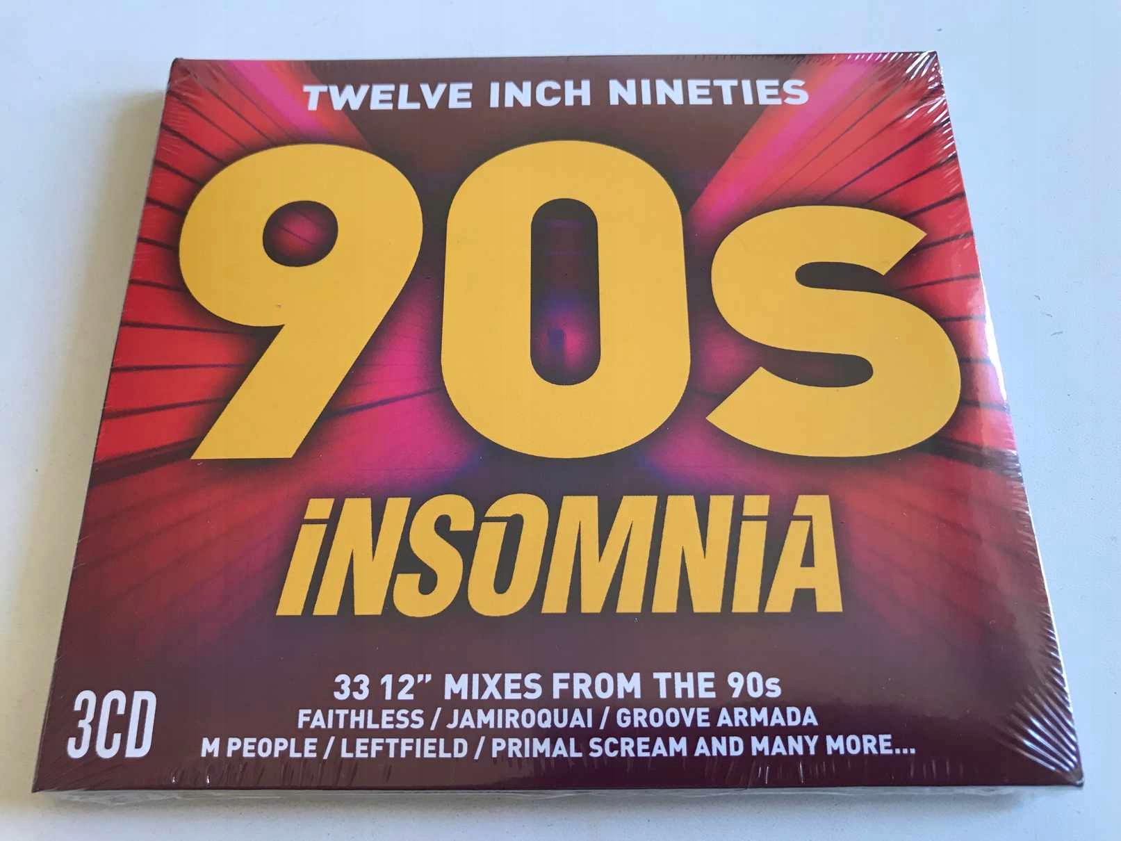 3CD Twelve Inch Nineties: 90s Insomnia Faithless Primal Scream NOWE ...