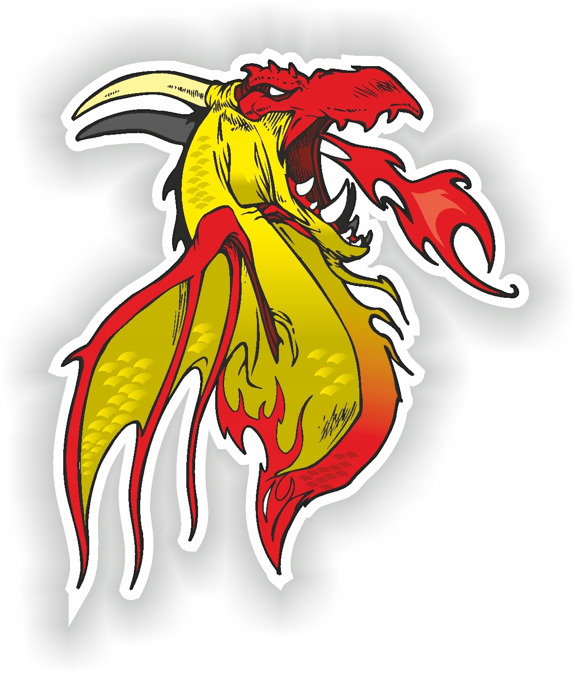 Sárkány #18 matrica - Vinyl vízálló, nagy felbontású za 2380.00HUF-ért ...