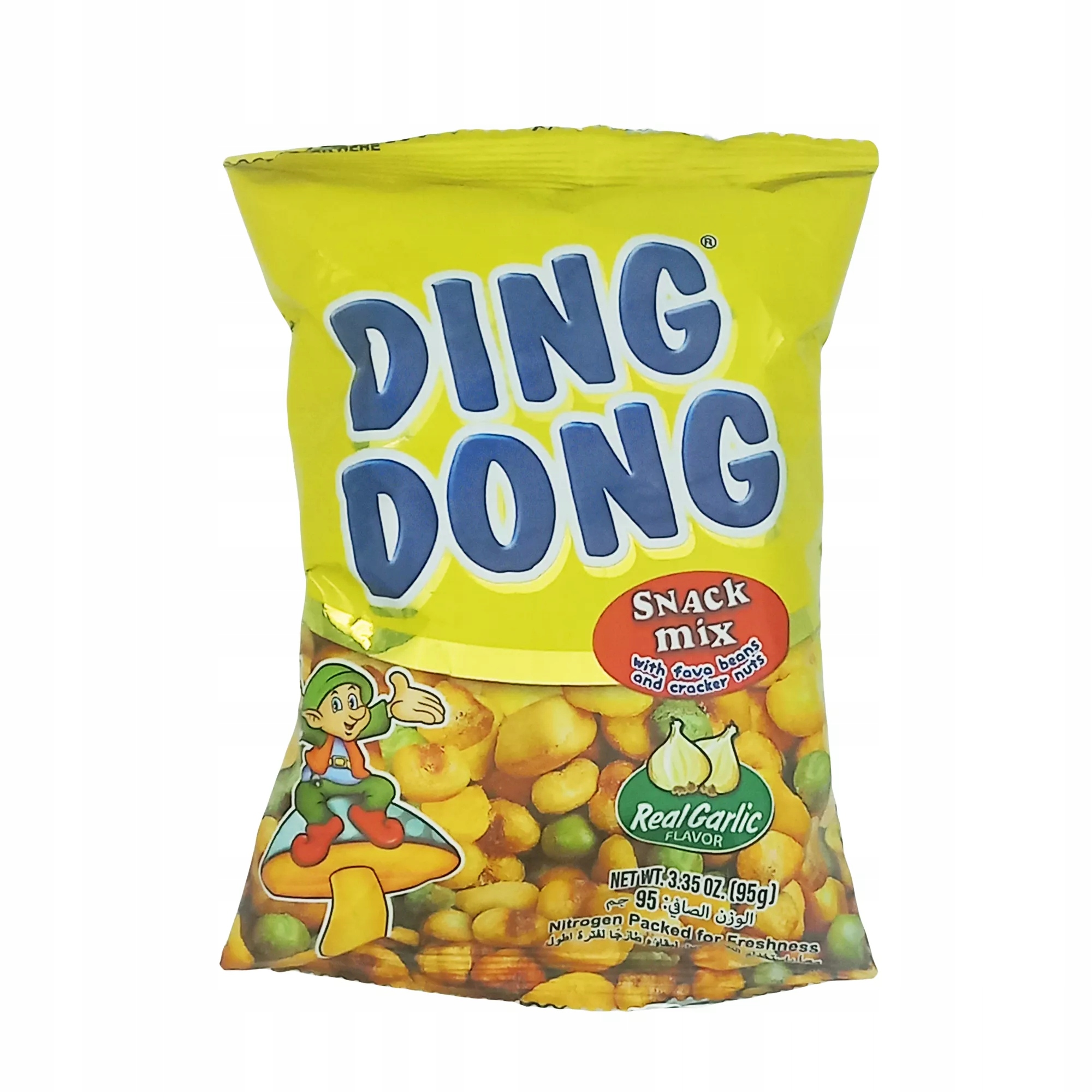 Orechová zmes s príchuťou cesnaku Ding Dong Snack Garlic Mix Rebisco 95 ...