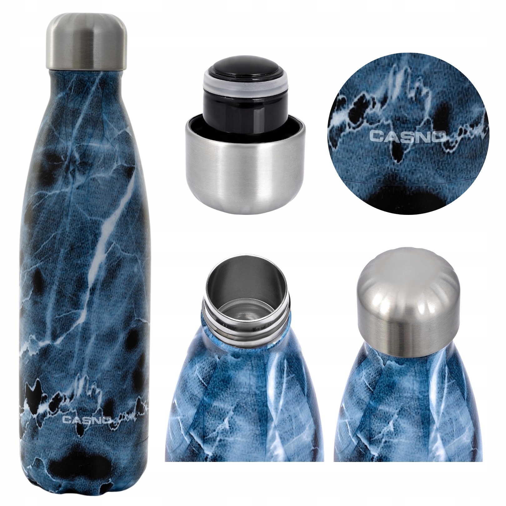 Butelka termiczna termos metalowy CASNO 500 ml 12412728864 - Allegro.pl