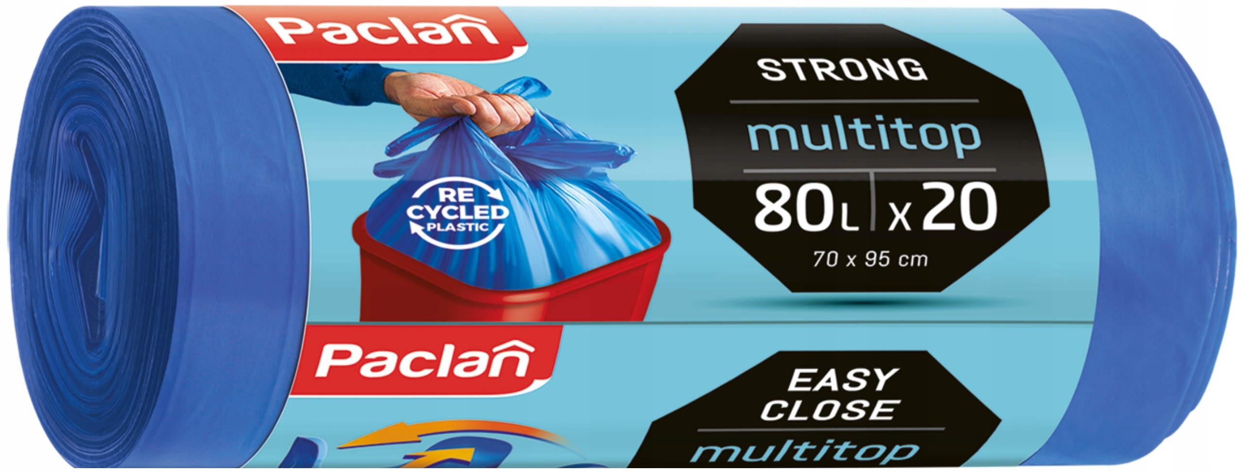 Worki Na Smieci MULTITOP PACLAN 80 L - 20szt Mocne (5900942341702) • Cena, Opinie • Worki na ...